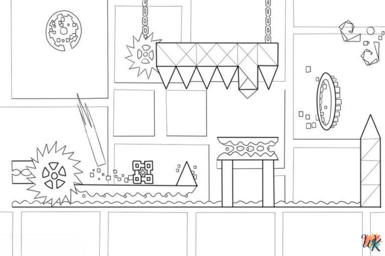 32 Dibujos Para Colorear Geometry Dash - Descarga Gratis